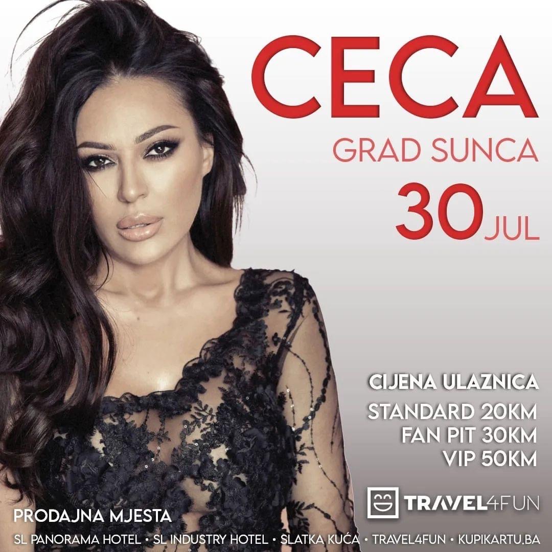 Grad Sunca: Veliki koncert Cece Ražnatović očekuje vas 30. jula ...